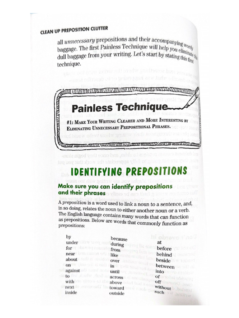 Clean Up Preposition Clutter | PDF