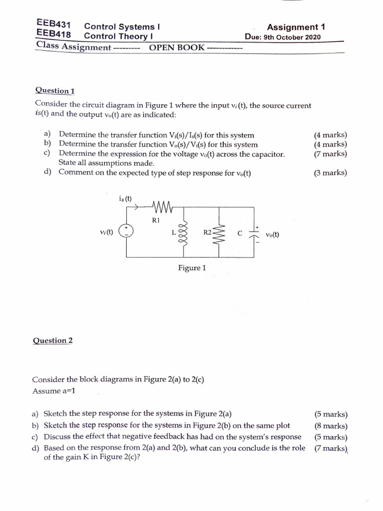 Eeb 431 Assignment 1 | PDF | Analog Circuits | Electronic Circuits