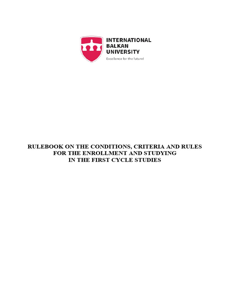 First Cycle Studies Enrollment Rules | PDF | Medical School | Bachelor ...