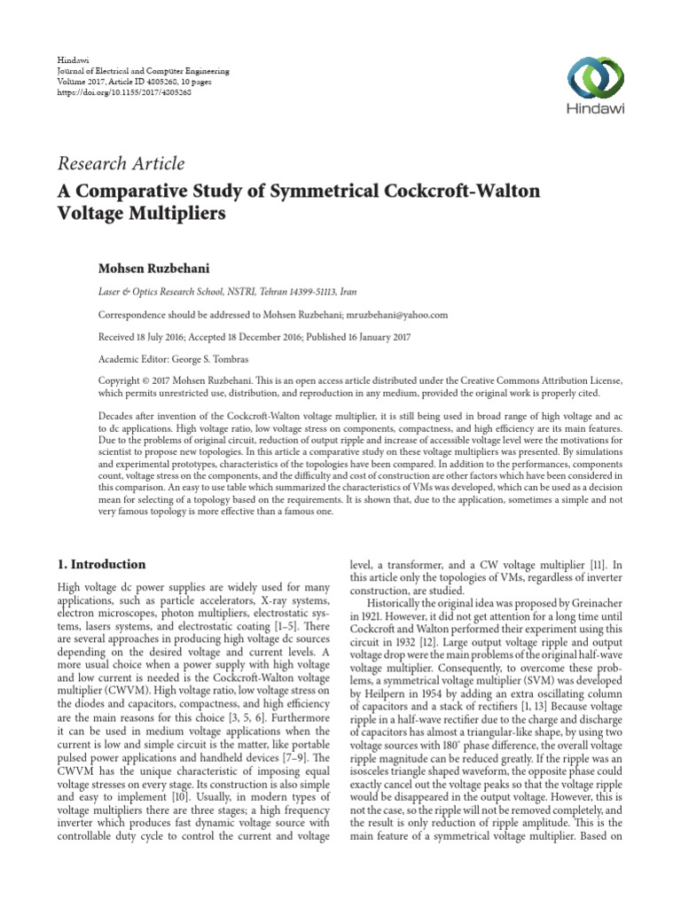 Ruzbehani 2017 A Comparative Study of Symmetrical Cockcroft-Walton ...
