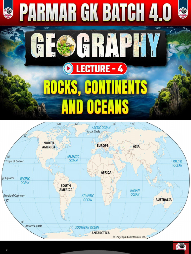 4-Oceans and Continents (PDF + MCQ) | PDF