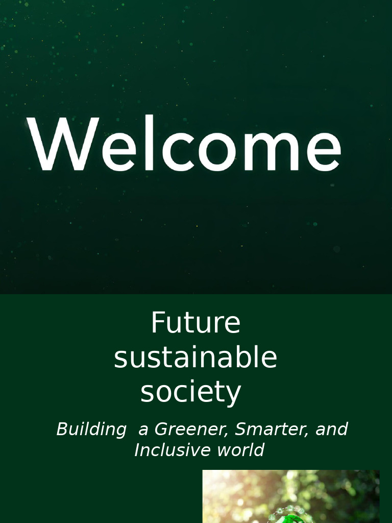 Building a Sustainable Future Society | PDF | Sustainability | Recycling