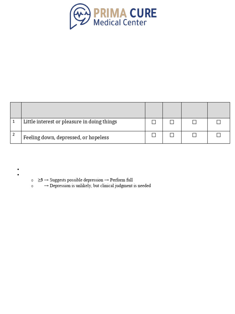PHQ-2 and PHQ-9 Assessment Tools | PDF | Mental Health | Mood Disorders