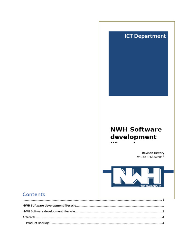 NWH Software Development Lifecycle | PDF | Scrum (Software Development) | Computing