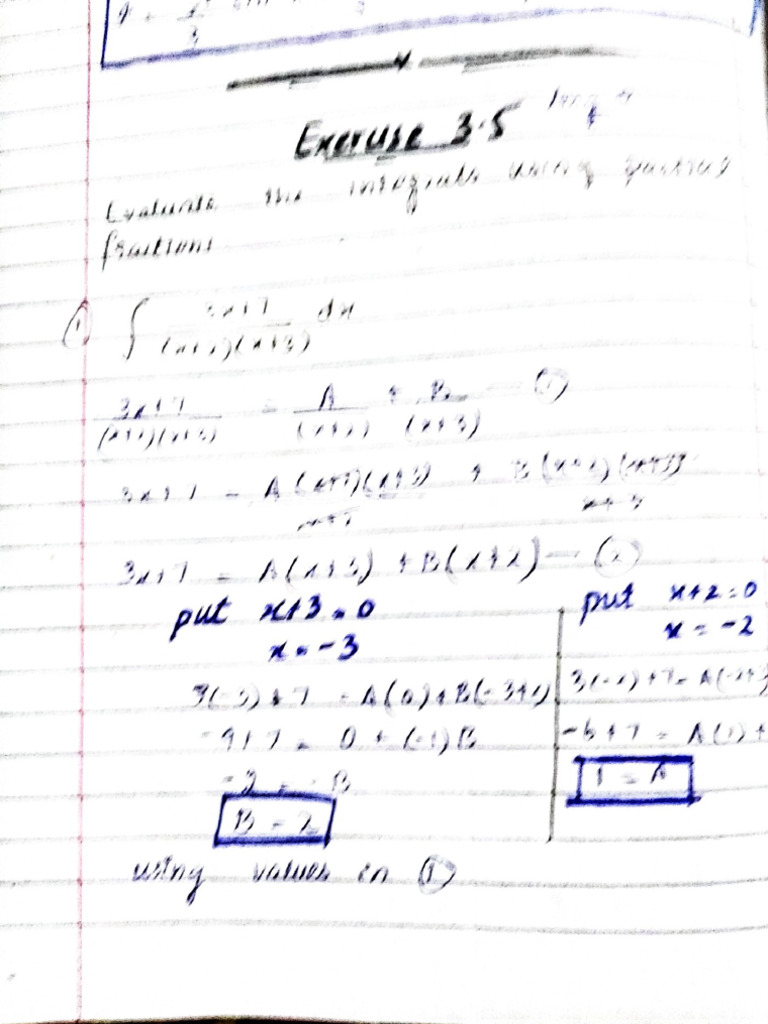 Mathematics Exercise 3.5 | PDF