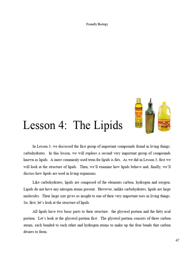 Understanding Lipids: Structure and Types | PDF | Fatty Acid | Lipid
