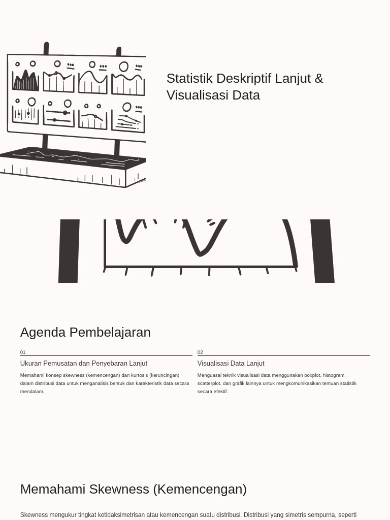 Statistik Deskriptif Lanjut and Visualisasi Data | PDF