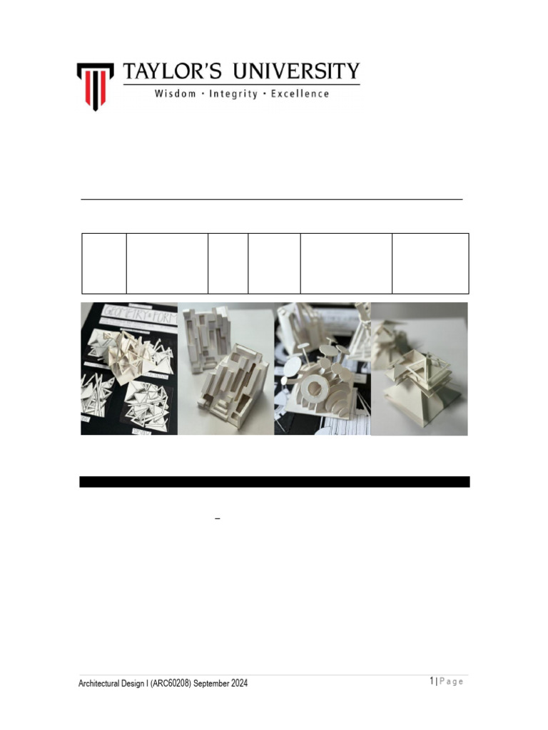 Architectural Design I Project Overview | PDF | Design | Theory