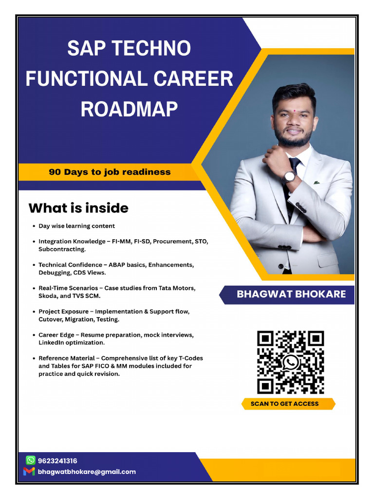 90-Day SAP Techno-Functional Roadmap | PDF | Depreciation | Databases