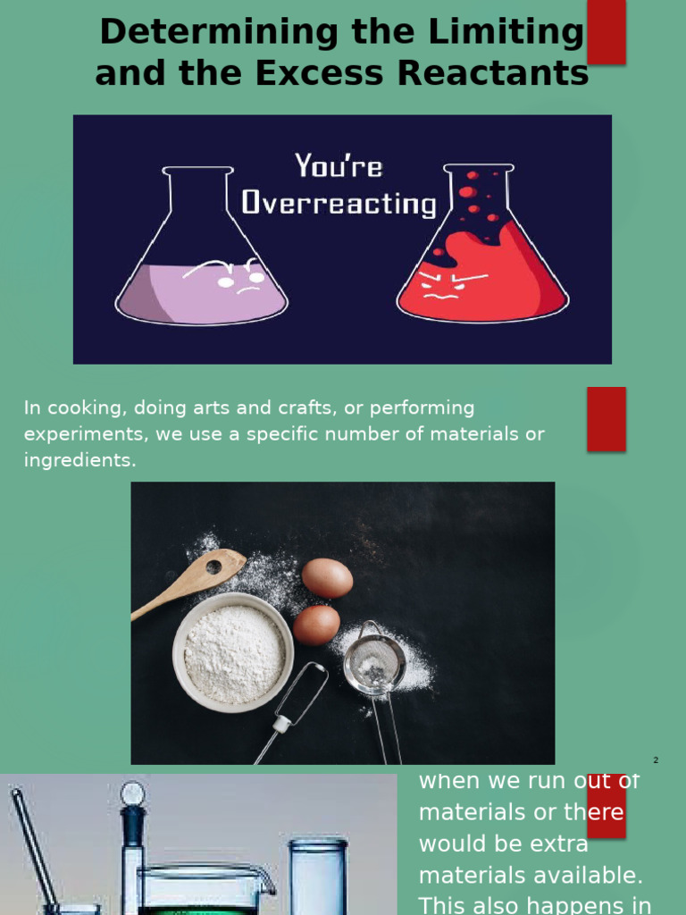 9.2 - Determining Excess and Limiting Reactants | PDF | Chemical ...