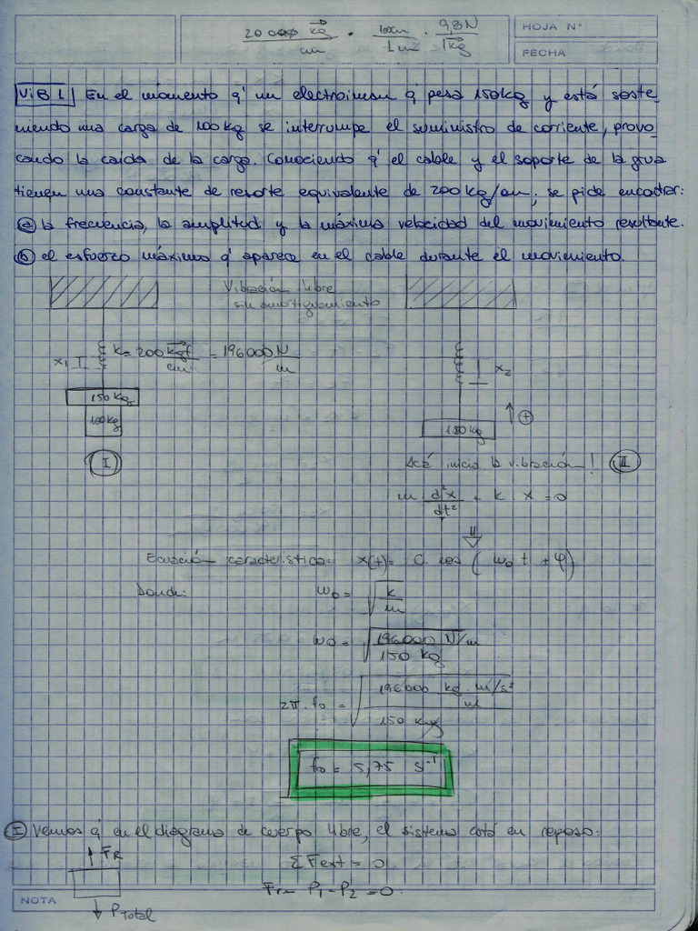 TP3 Vibraciones Mecanicas - Guía Resuelta | PDF