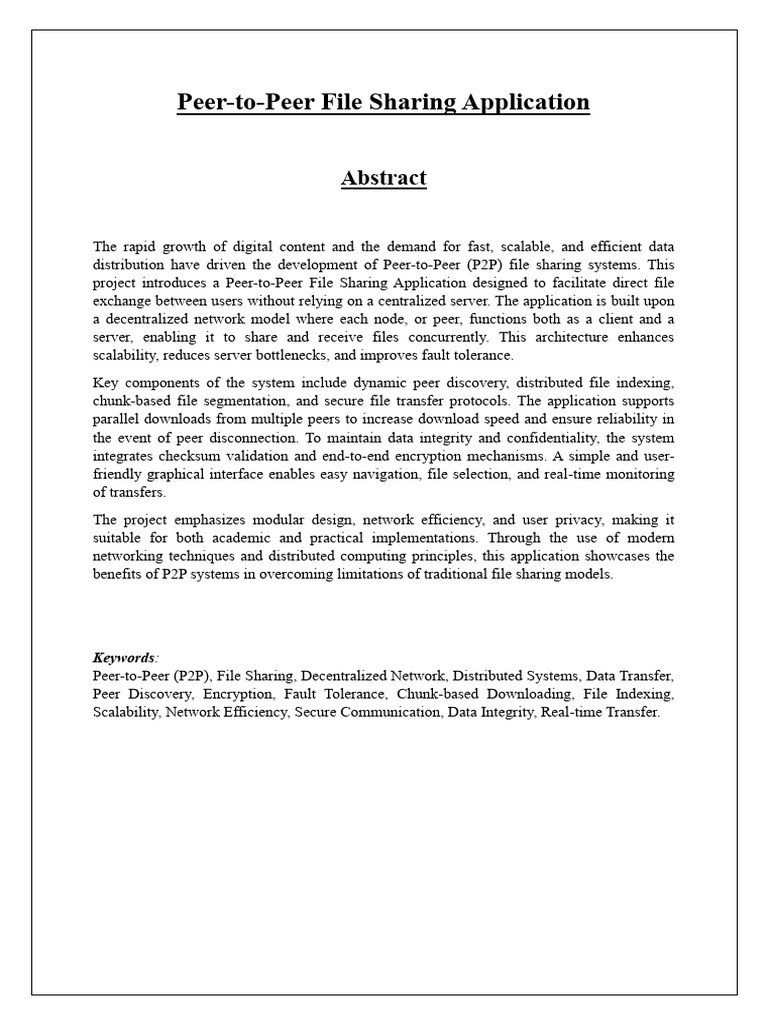 P2P App | PDF