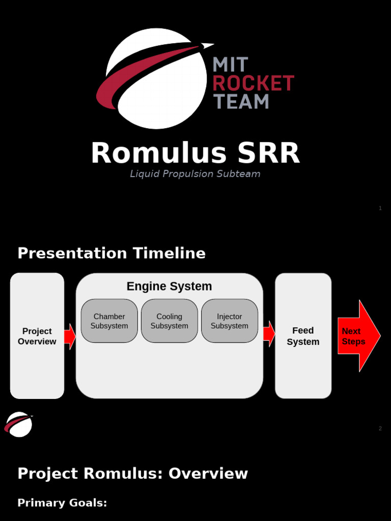 Romulus SRR | PDF | Rocket Propellant | System