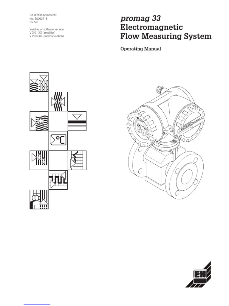 Promag 33 | PDF | Pump | Flow Measurement