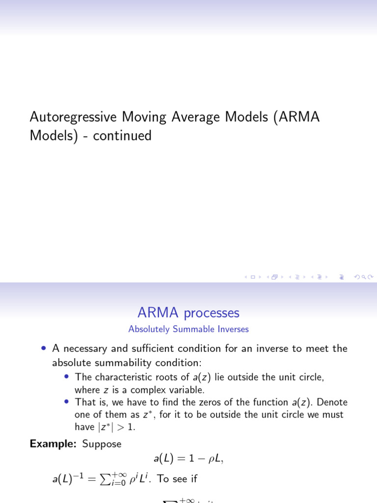 Lecture 3 - Updated | PDF | Autoregressive Model | Stationary Process