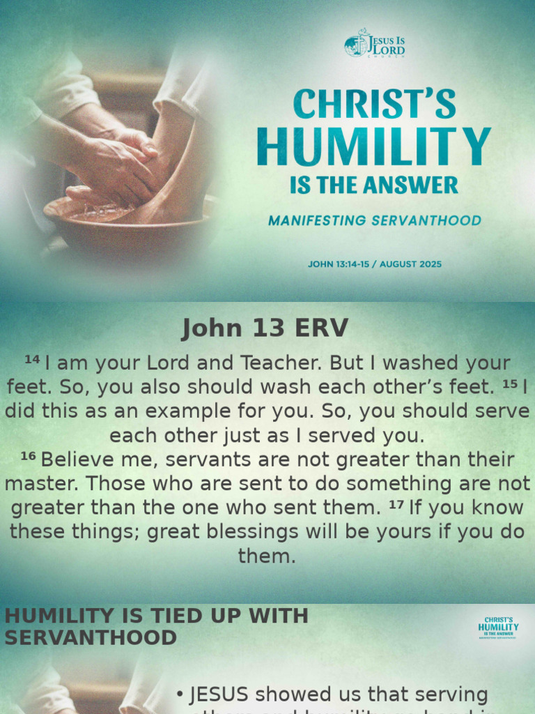 Revised PVCH Christ Humility Is The Answer Manifesting Servanthoood ...