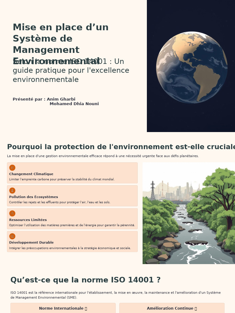 Guide pratique ISO 14001 pour l'environnement | PDF | Environnement ...