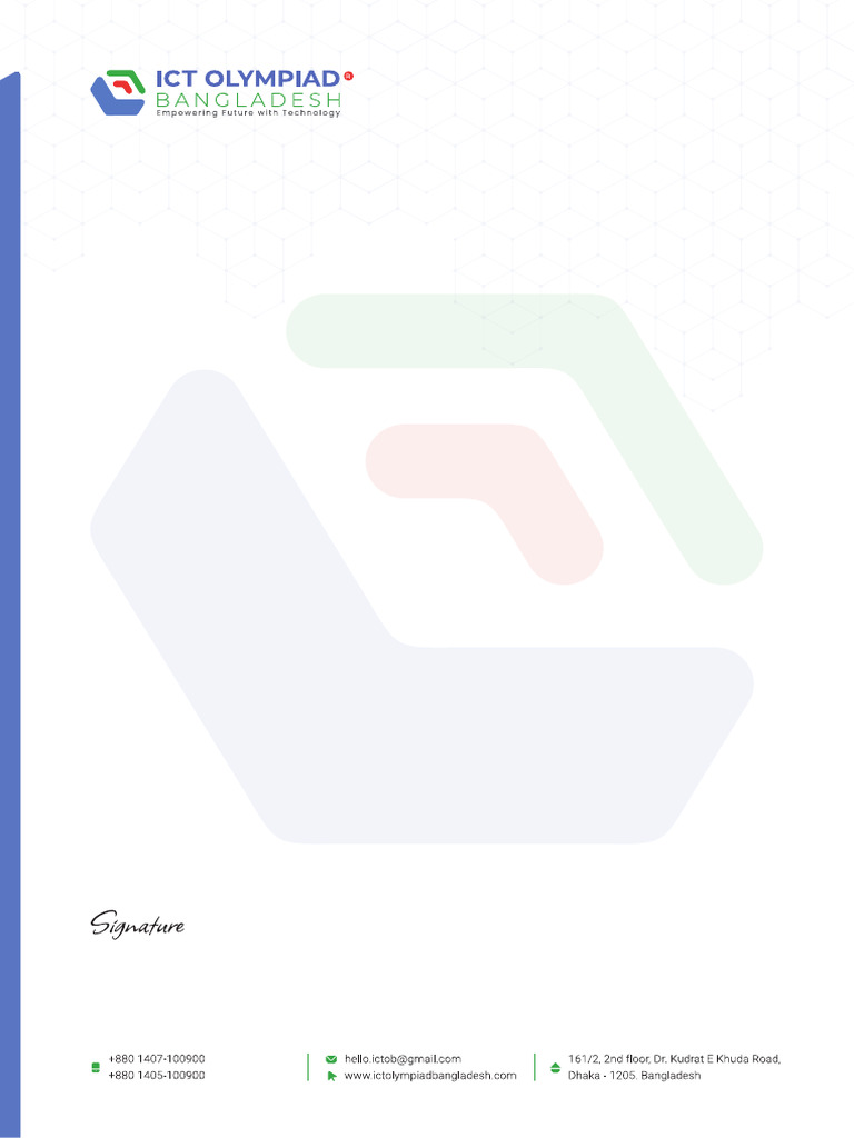 Letterhead - ICT Olympiad Bangladesh | PDF