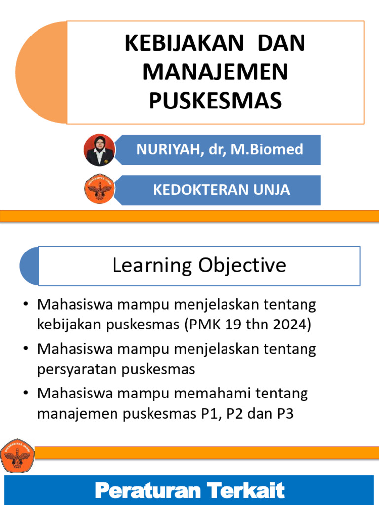Kebijakan Puskesmas PMK 19/2024 Olahraga | PDF