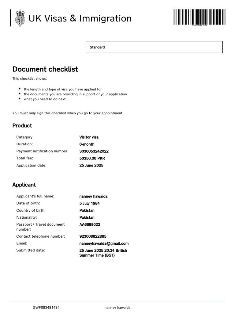 UK Visas & Immigration: Document Checklist | PDF | Travel Visa | Passport