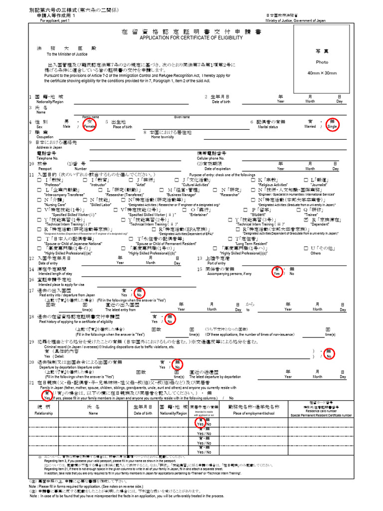 Application Form For COE - SHRUTI 1 4 1 | PDF