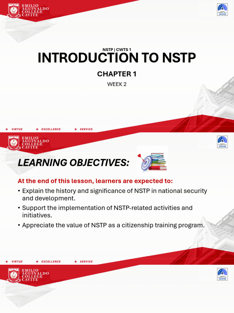 Week 2 Chapter 1 Introduction To NSTP | PDF