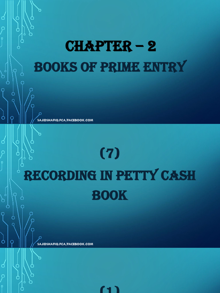 Petty Cash Management and Recording Guide | PDF | Money
