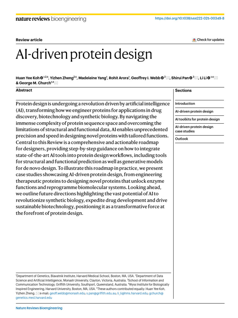 AI-Driven Protein Design Roadmap | PDF | Artificial Intelligence ...