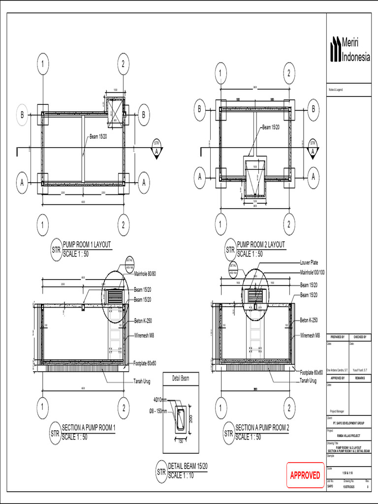 Rimba Villas Pump Room Layouts | PDF