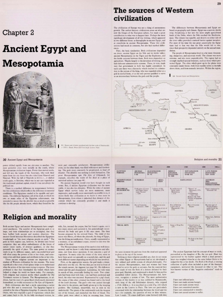 01 Ancient Egypt and Mesopotamia | PDF