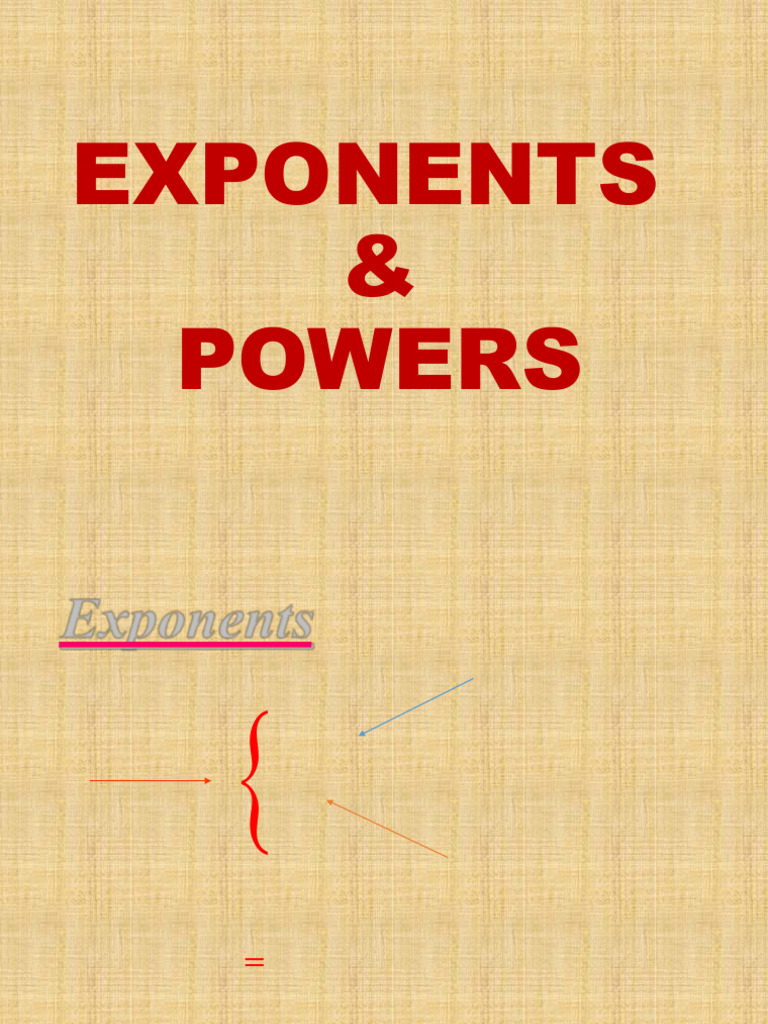 Understanding Exponents and Powers | PDF | Multiplication | Exponentiation