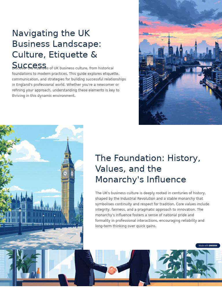 Navigating The UK Business Landscape Culture Etiquette and Success ...