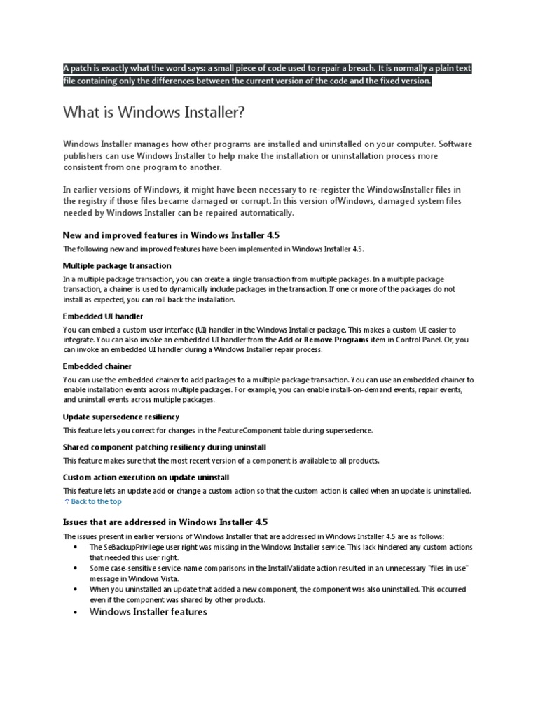 What Is Windows Installer? | PDF | Installation (Computer Programs) | Cloud Computing