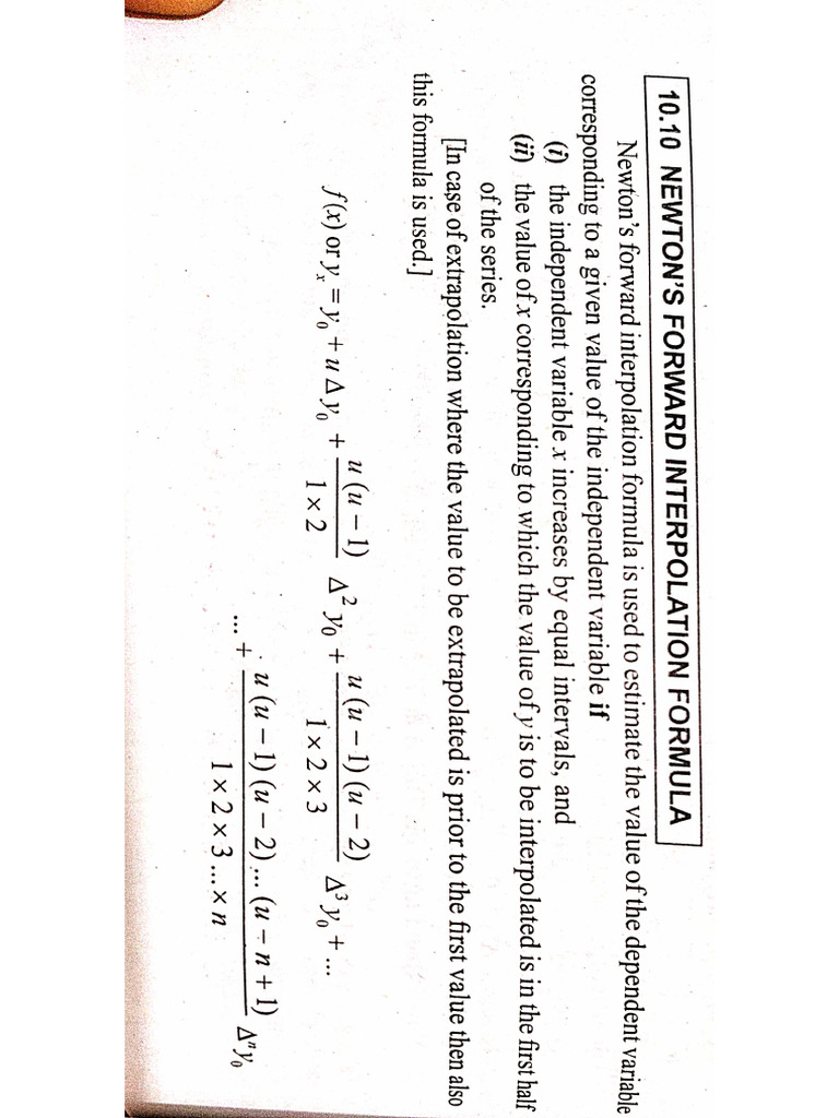 Interpolation and Extrapolation | PDF