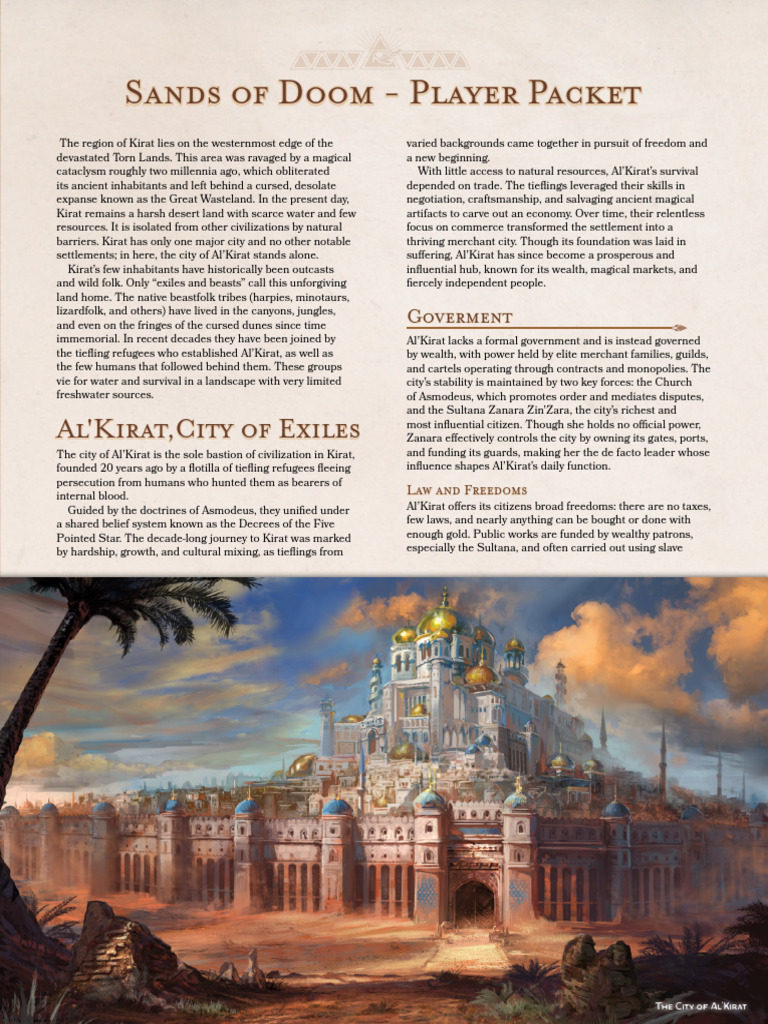Al'Kirat: The Merchant City of Exiles | PDF | Slavery | Dwarf (Dungeons ...