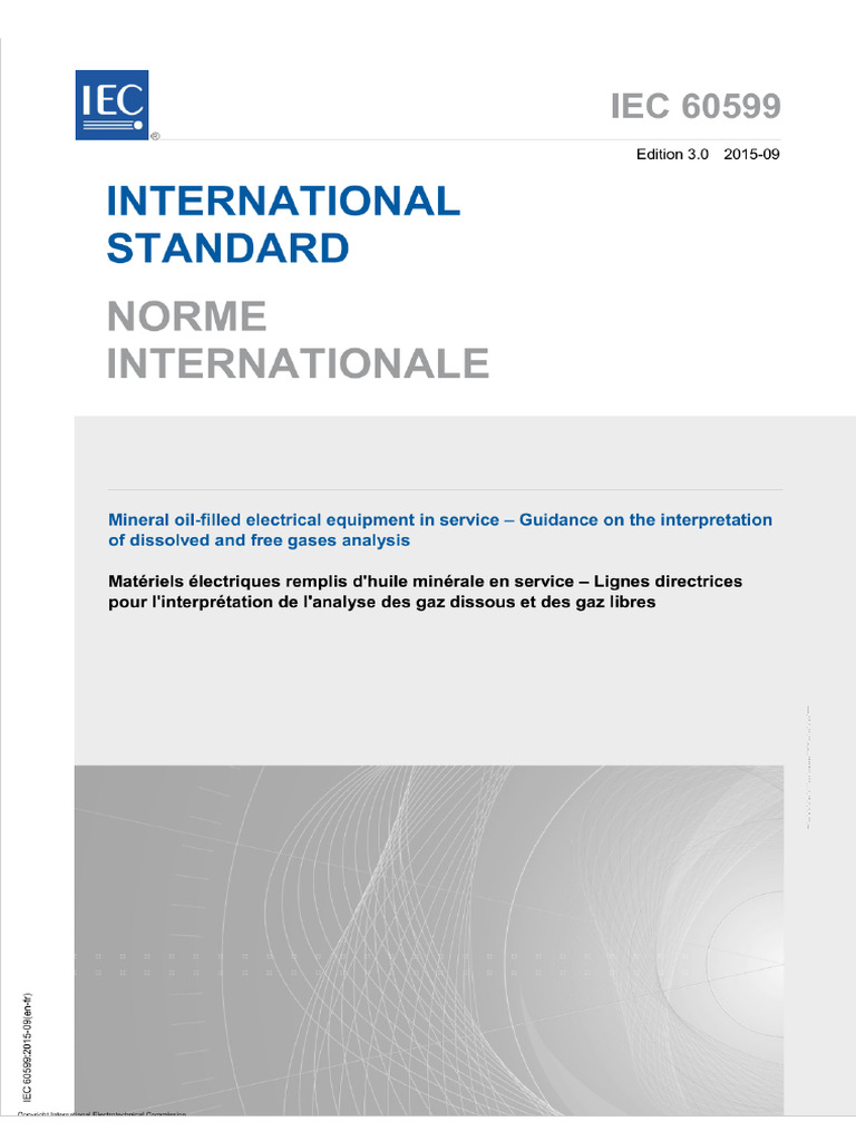 IEC 60599 (2015) - Guía para La Interpretación de Los Análisis de Gases ...