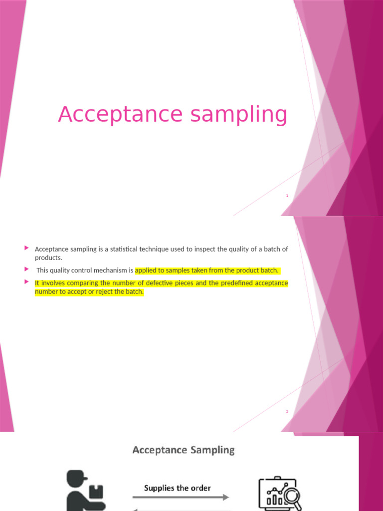 07 04 Acceptance Sampling | PDF | Sampling (Statistics) | Statistics
