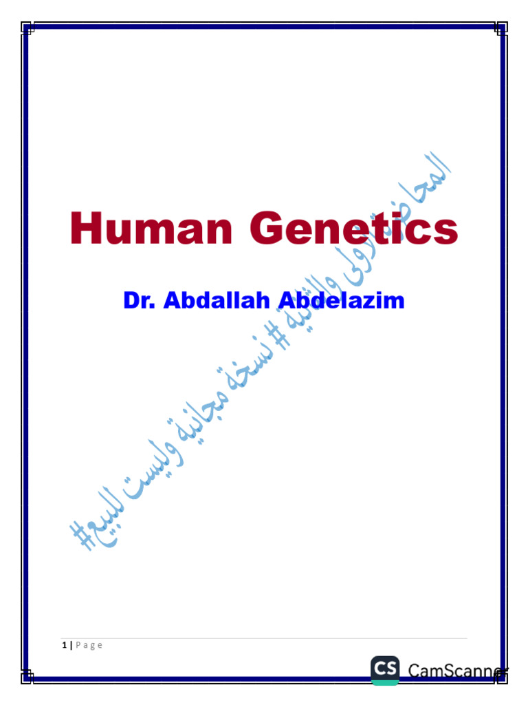 Human Genetics: Chromosome Overview | PDF | Genetics | Human Genome