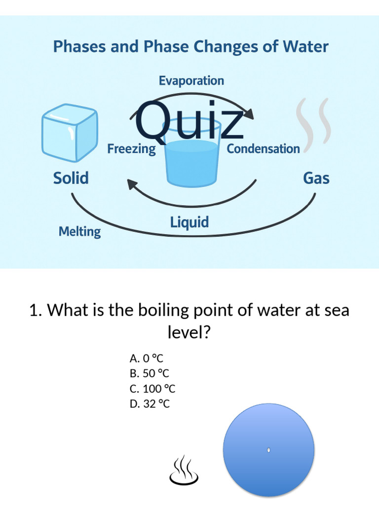 Phase Changes Quiz English | PDF | Boiling | Water