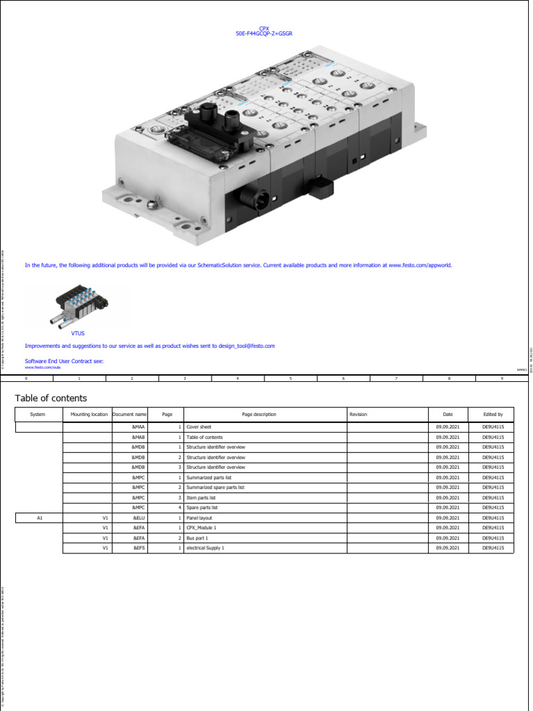 Festo IEC 81346 Template Overview | PDF