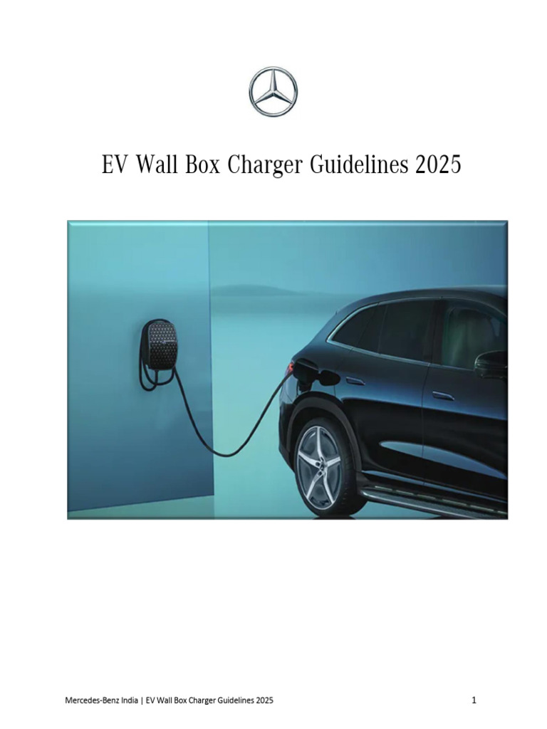 Mercedes-Benz EV Charger Guidelines 2025 | PDF | Mercedes Benz ...