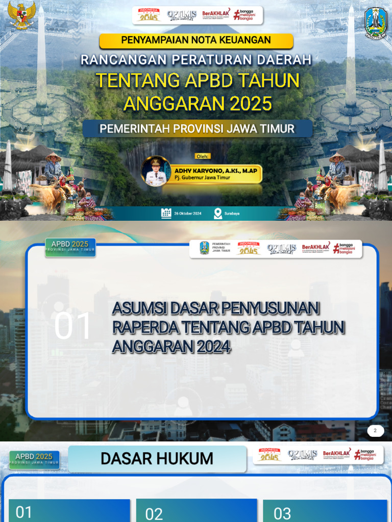 Nota Keuangan APBD 2025 Jawa Timur | PDF