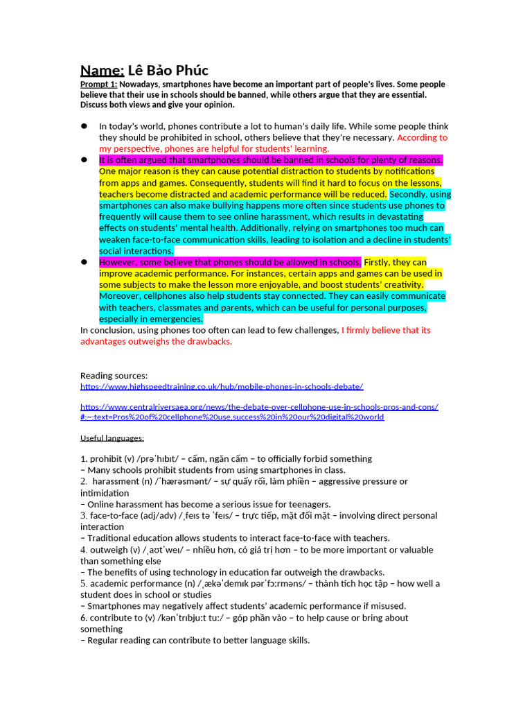 Smartphones' Impact on Education Debate | PDF | Teachers | Smartphone