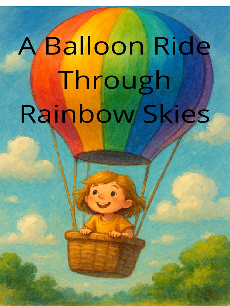A Balloon Ride Through Rainbow Skies | PDF | Sky | Rainbow