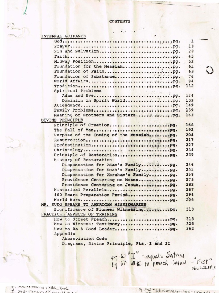 Full Unification Church Manual | PDF | Mythology | Religious Belief And ...