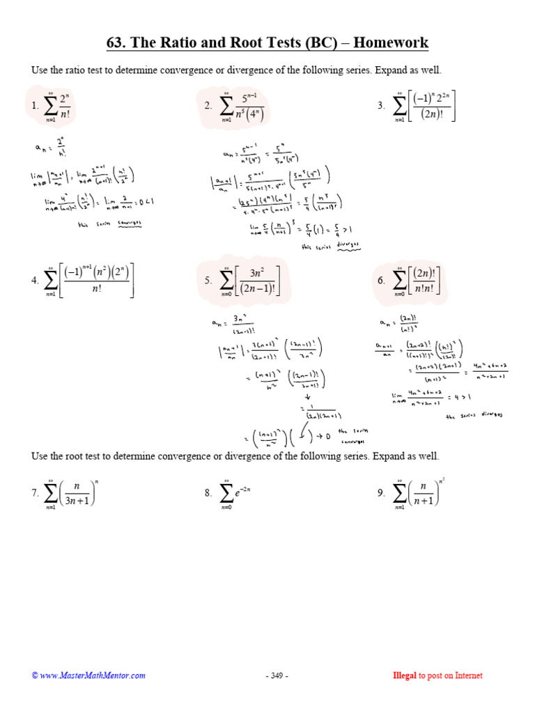 Ratio and Root Tests for Series Convergence | PDF | Chess Theory | Chess