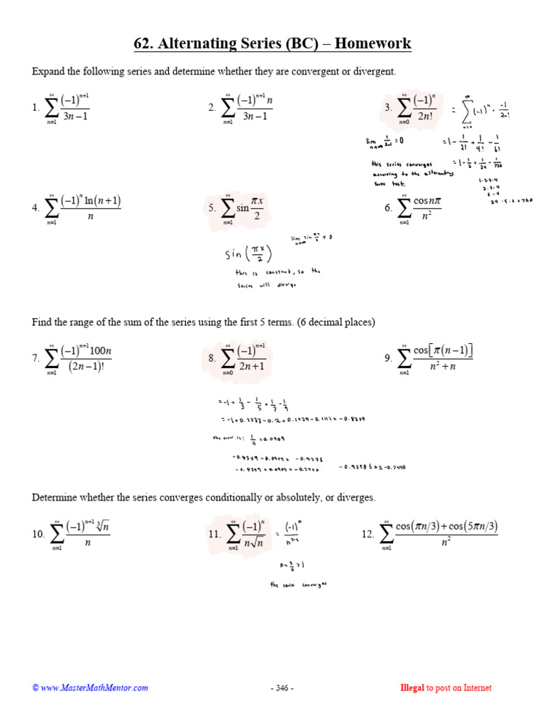 Alternating Series (BC) PDF | PDF | Chess Theory | Chess