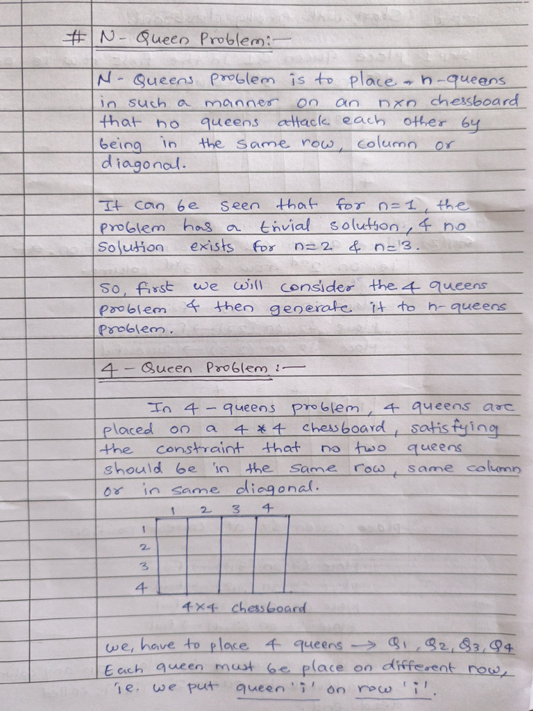 N Queen Problem | PDF