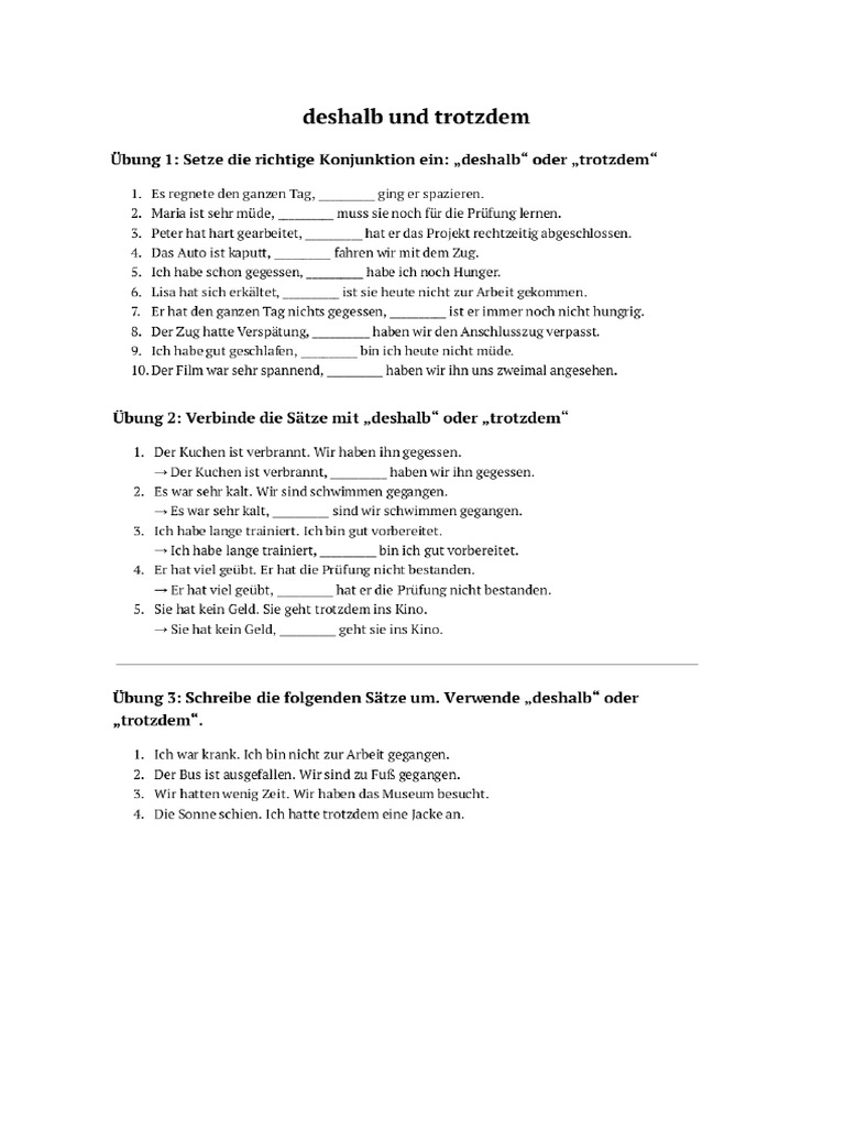 Deshalb Trotzdem | PDF