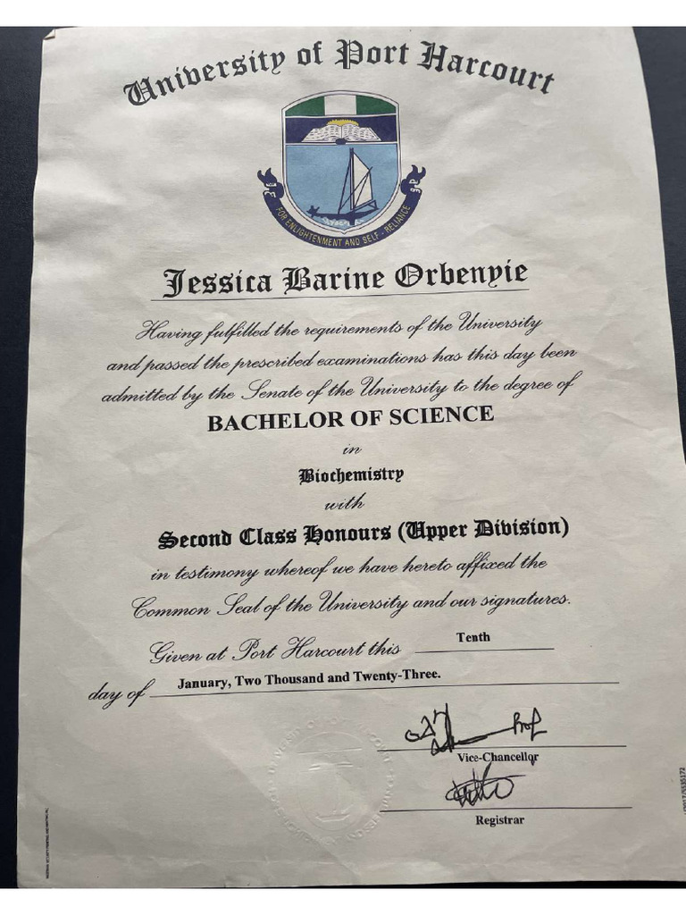 BSC Certificate | PDF